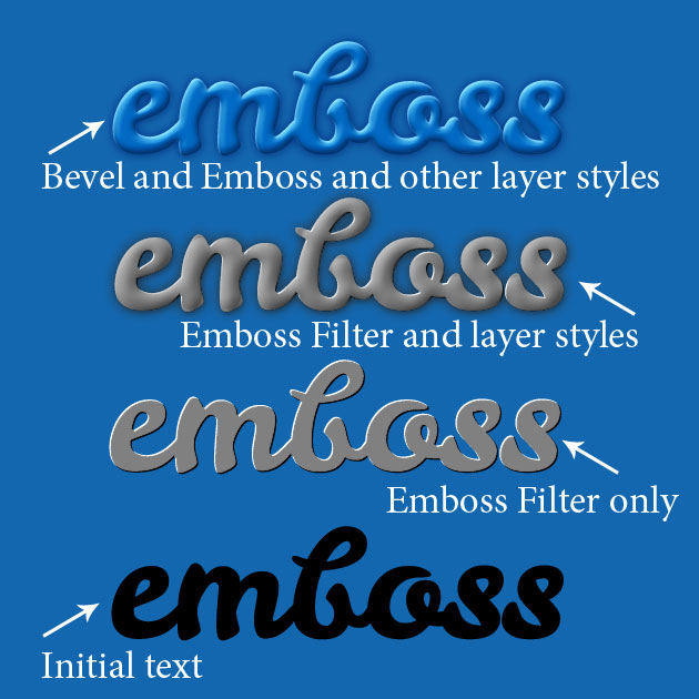 How To Emboss In Photoshop How To Emboss In Photoshop