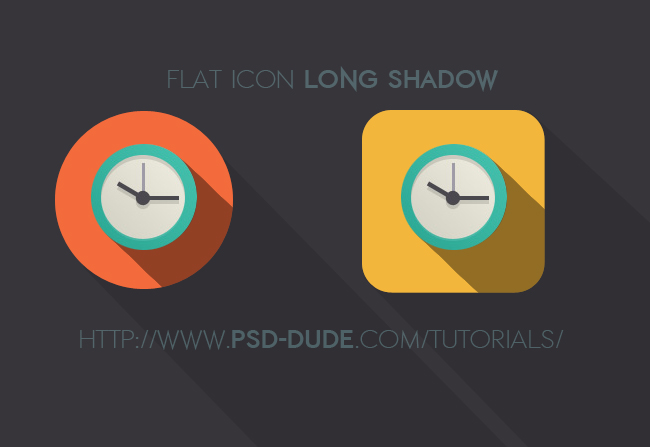 Long Shadow Flat Icon Photoshop Tutorial - Photoshop tutorial | PSDDude Long Shadow Flat Icon Photoshop Tutorial - Photoshop tutorial | PSDDude