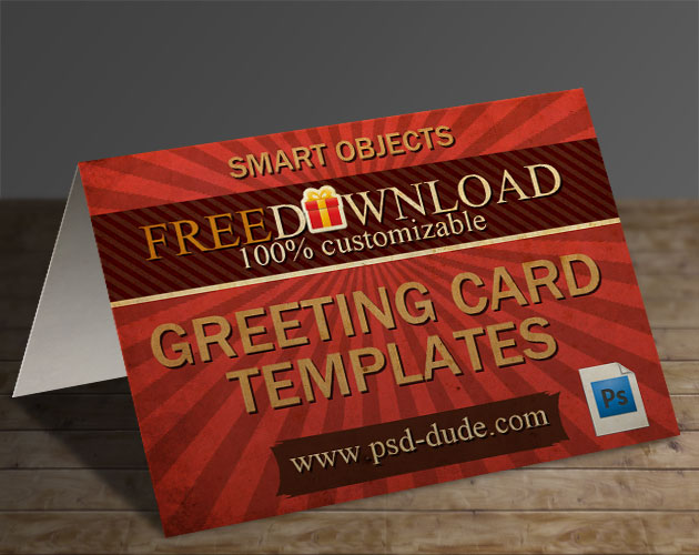  Greeting Card Template Photoshop Free Download Mockup
