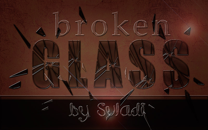 Create A Broken Glass Text In Photoshop