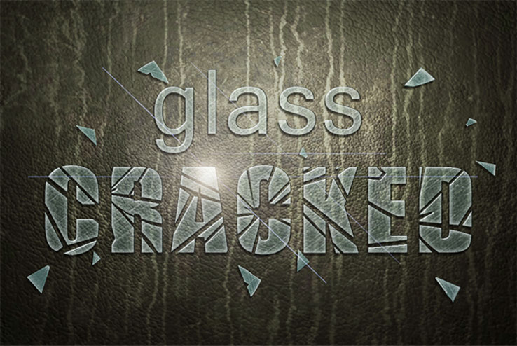 Create A Broken Glass Text In Photoshop