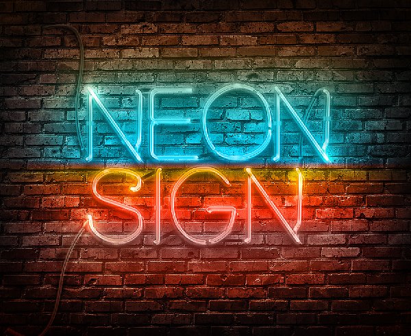 How To Make A Neon Sign In Photoshop Learn How To Create Neon Text In Photoshop Psdstation Com 
