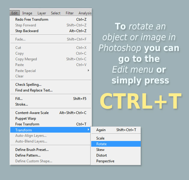 How To Rotate Images In Photoshop