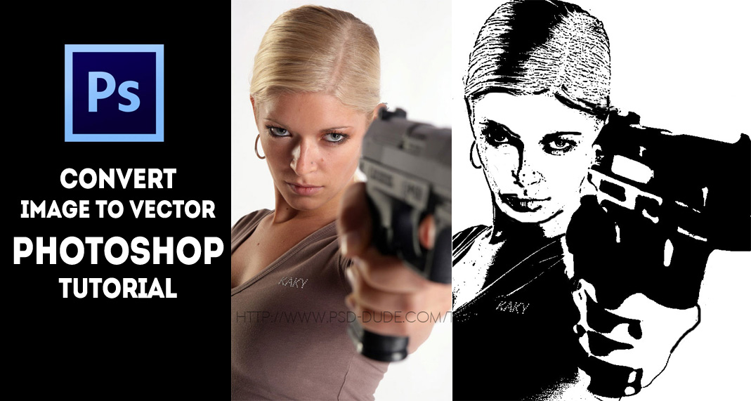 Convert Image To Vector Shape Silhouette In Photoshop Photoshop Tutorial PSDDude