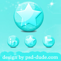 Free Glossy Ice Social Media Icons for the Winter Season | PSDDude